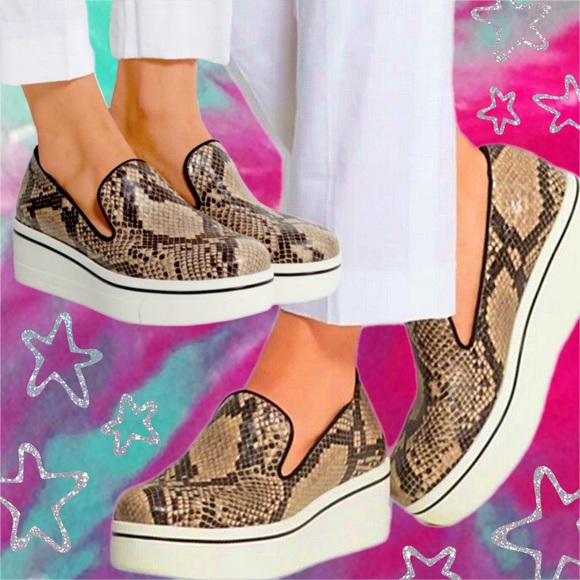 Stella McCartney | Shoes | Stella Mccartney Brown Snake Vegan Leather ...